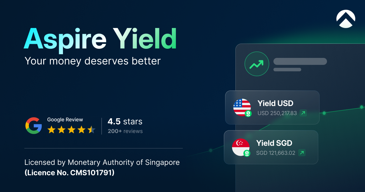 Earn returns on your USD and SGD funds - Aspire Singapore